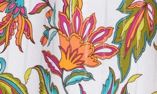SUNSHINE 79 Floral Print Tiered Maxi Dress