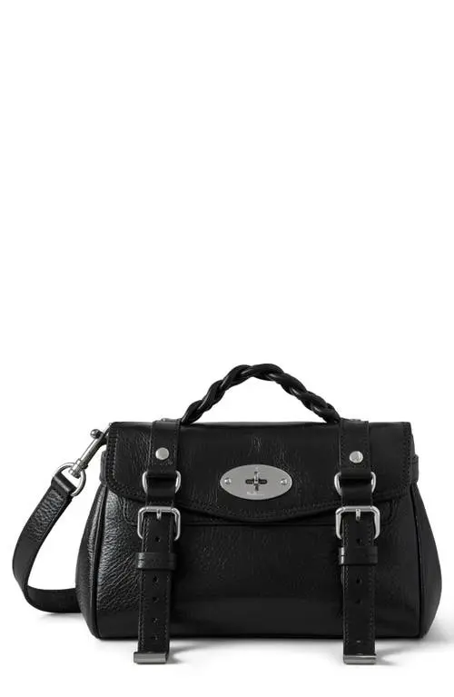 Mulberry Mini Alexa High-shine Leather Bag - Black