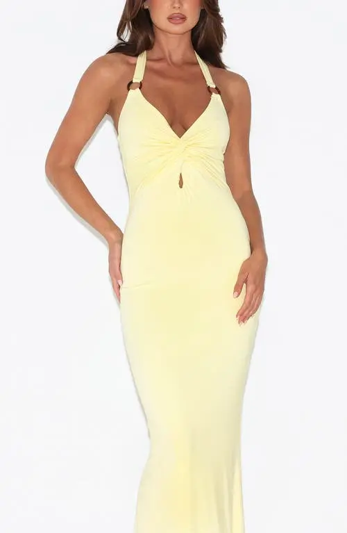 TIGER MIST Twist Front Evening Dress