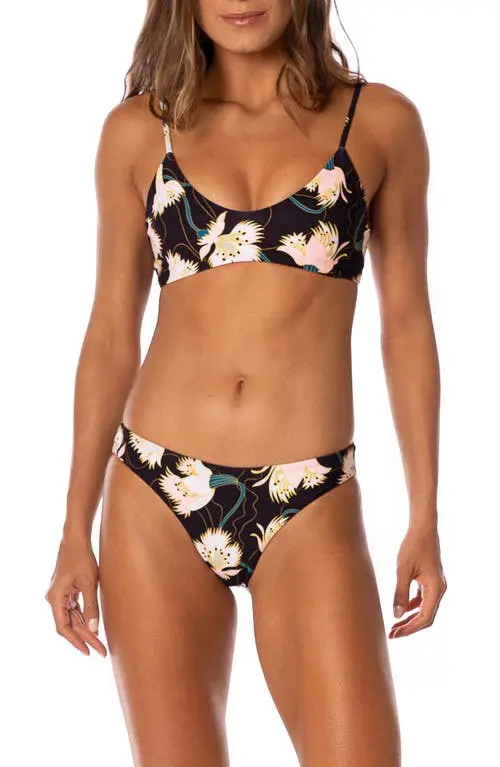 MAAJI Floral Reversible Bikini Bottom - Black