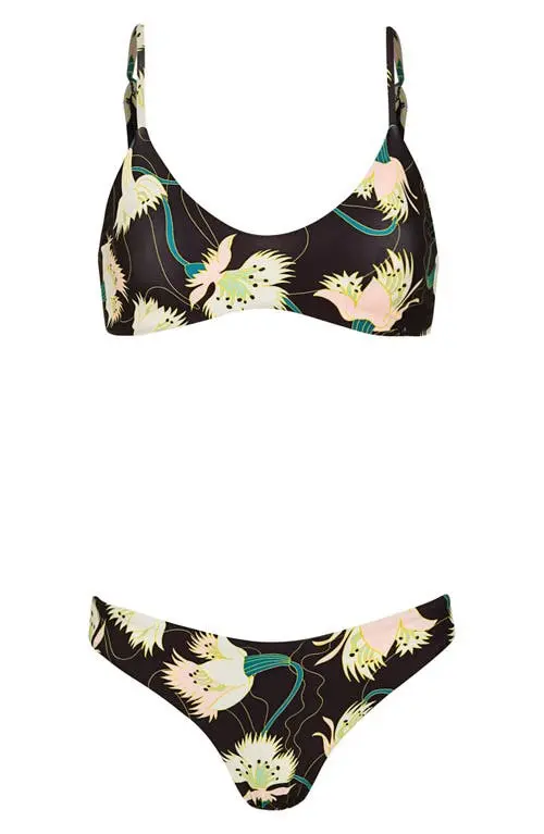 MAAJI Floral Reversible Bikini Bottom - Black
