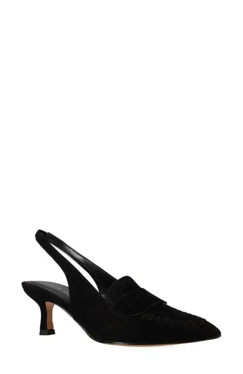 Pelle Moda Keagen Pointed Toe Slingback Pump - Black