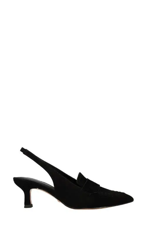 Pelle Moda Keagen Pointed Toe Slingback Pump - Black