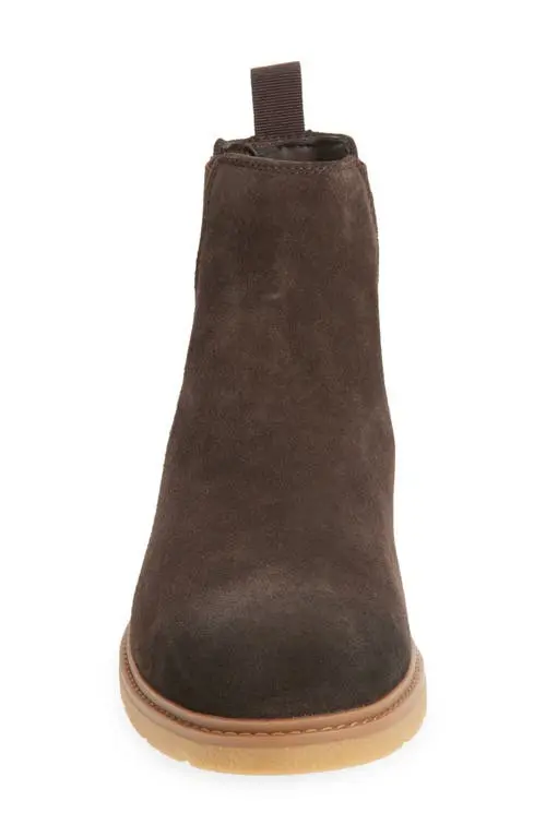 Nordstrom Lockhart Mini Lug Suede Chelsea Boot - Dark Brown Suede