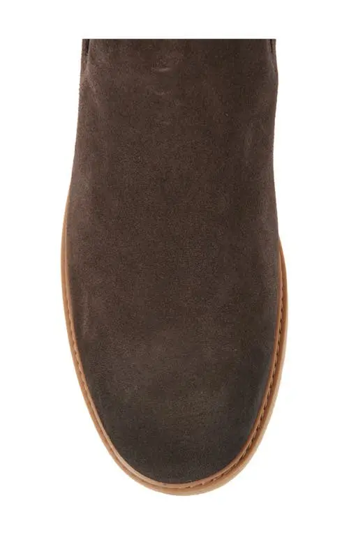 Nordstrom Lockhart Mini Lug Suede Chelsea Boot - Dark Brown Suede