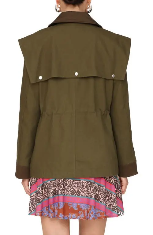 Avec Les Filles Cotton Canvas Utility Coat