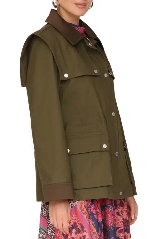 Avec Les Filles Cotton Canvas Utility Coat