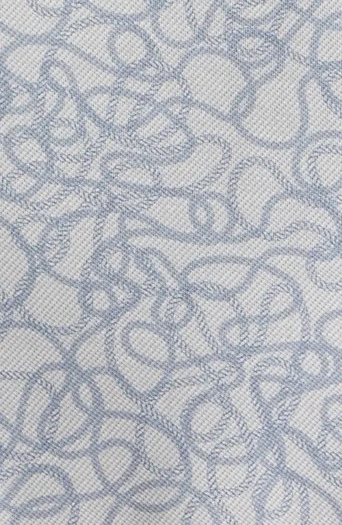 Bugatchi James Ooohcotton® Serpentine String Print Twill Button-up Shirt - Platinum