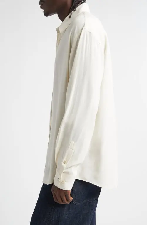 LEMAIRE Relaxed Fit Button-up Shirt - Light Cream