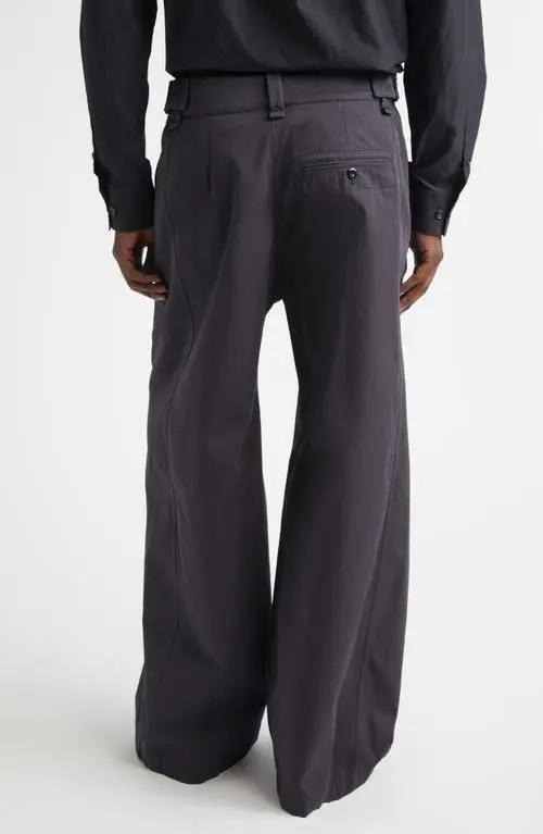 LEMAIRE Maxi Utility Pants - Coal