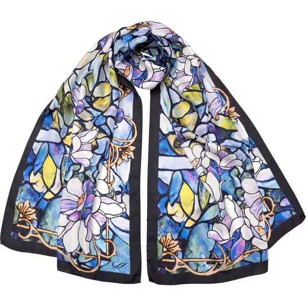 ELIZABETTA Tiffanylong Silk Scarf For - Lavender