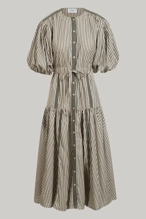 Merlette Eliane Stripe Midi Dress - Sienna Stripe