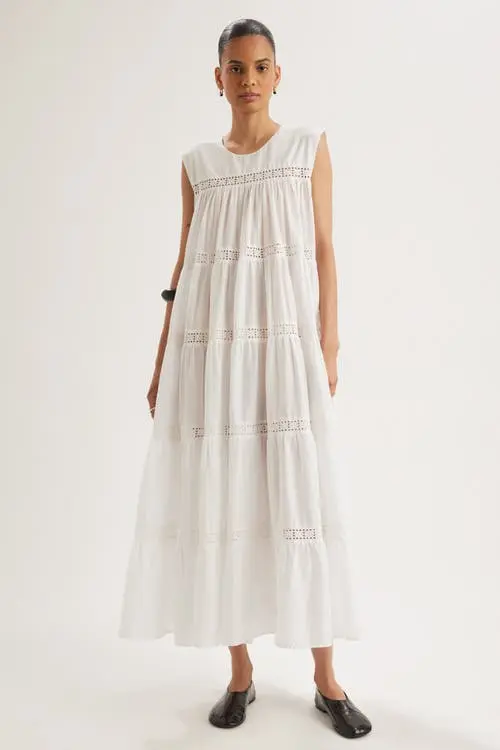 Merlette Saradine Midi Dress - White