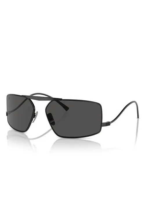 SCUDERIA FERRARI Oversized Rectangular Sunglasses - Black/grey