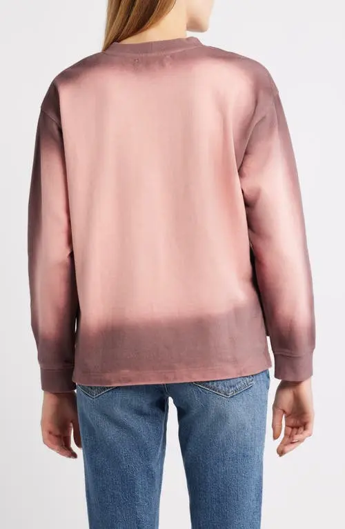 CITY BLUES Spot Dye Terry Sweatshirt - Blush