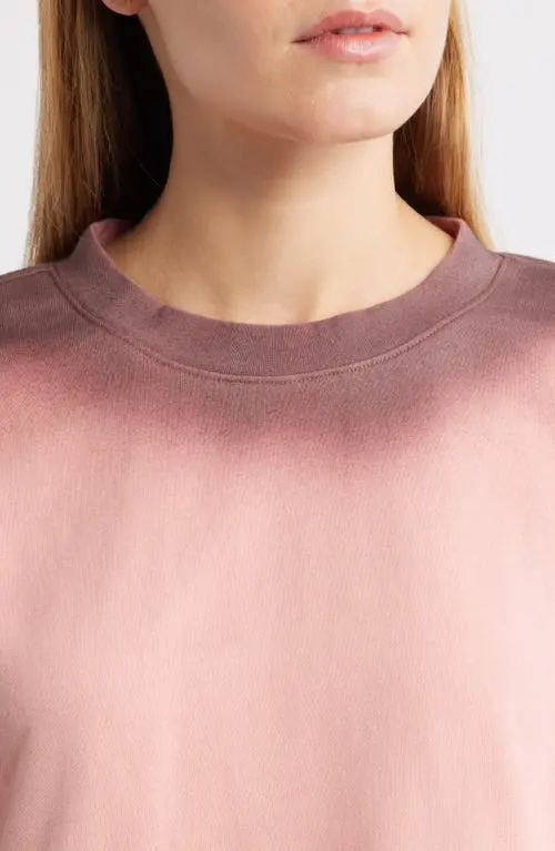 CITY BLUES Spot Dye Terry Sweatshirt - Blush
