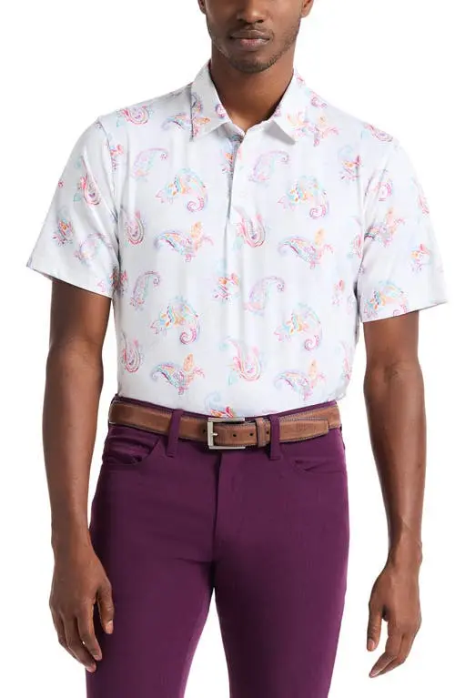 Robert Graham Keltz Paisley Performance Golf Polo