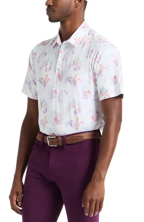 Robert Graham Keltz Paisley Performance Golf Polo