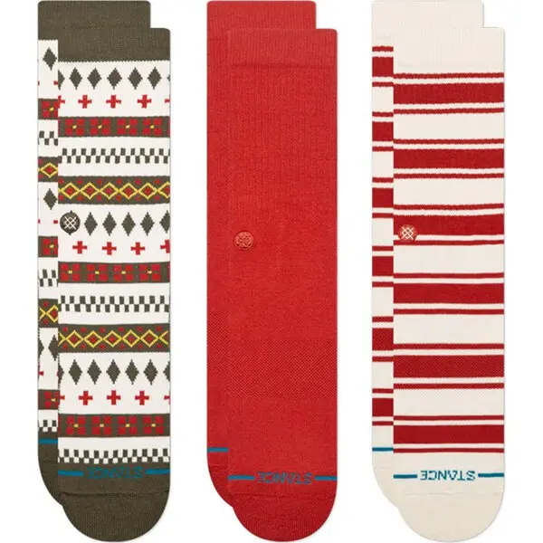 Stance Cabin Days 3-pack Assorted Crew Socks - Multi