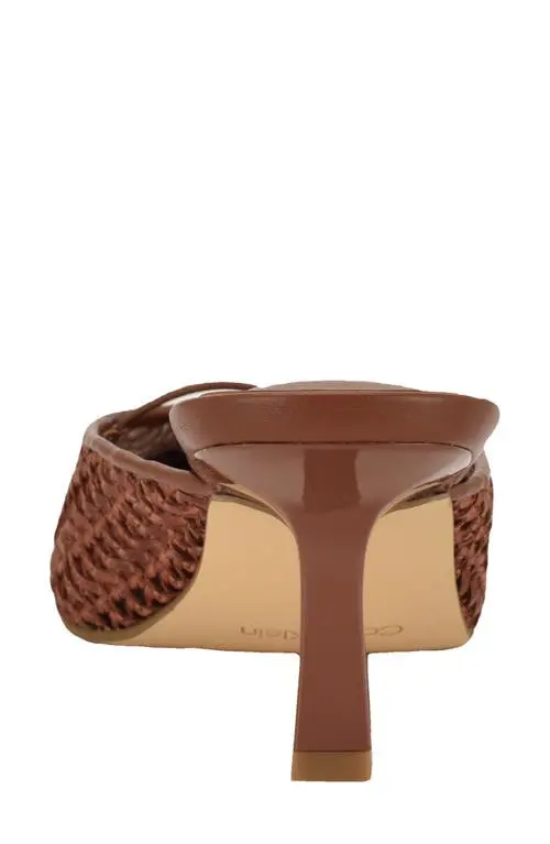 Calvin Klein Camily Pointed Toe Mule - Cognac