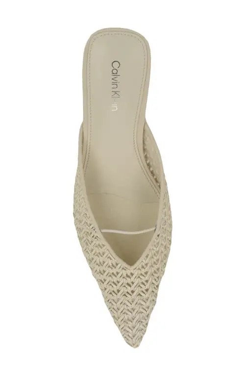 Calvin Klein Camily Pointed Toe Mule - Cream
