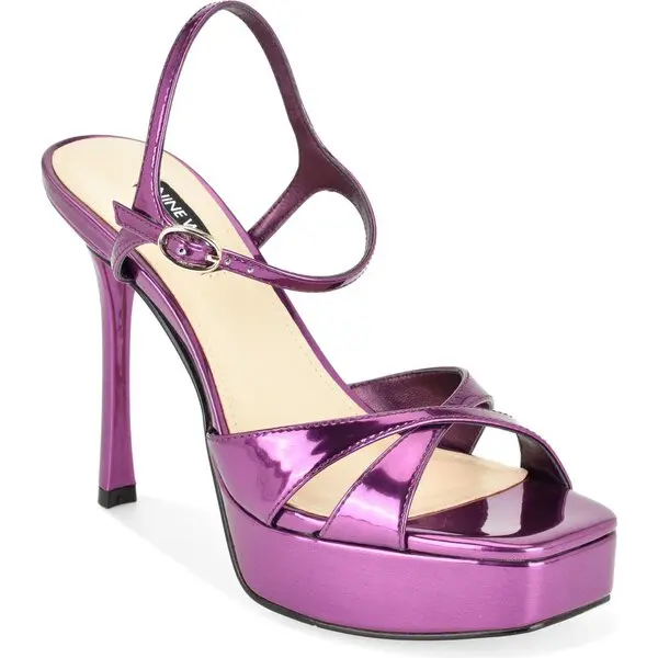 Nine West Tates Platform Stiletto Sandals - Medium Purple