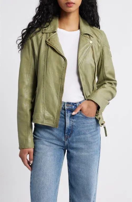 Mauritius Leather Moto Jacket