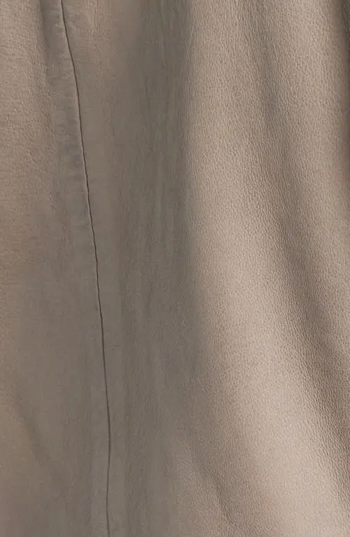 Mauritius Jenja Fleece Lined Leather Moto Jacket