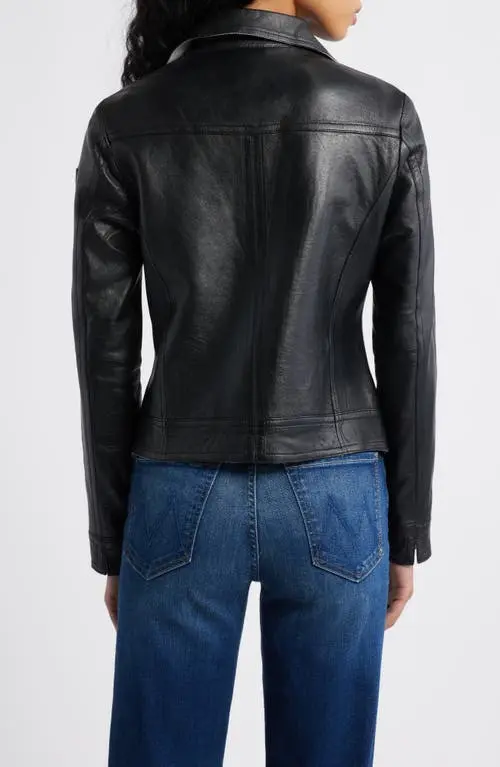 Mauritius Lusan Leather Moto Jacket