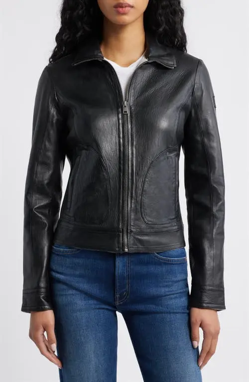 Mauritius Lusan Leather Moto Jacket