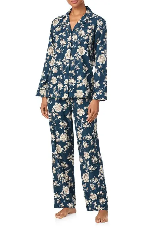 Ralph Lauren Print Cotton Blend Pajamas - Blue Floral