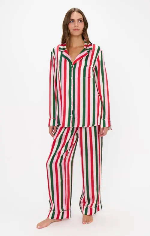 Show Me Your Mumu Classic Pj Set - Jolly Stripes Silky
