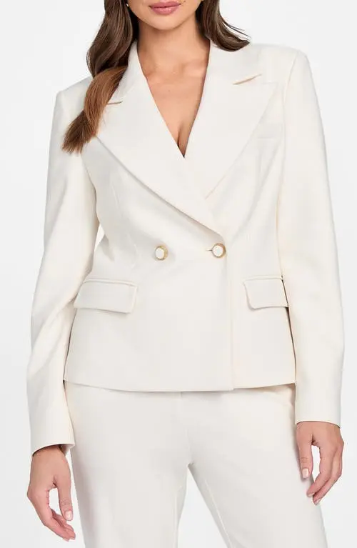 MARCIANO Lia Double-breasted Blazer - White
