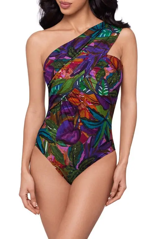 MAGICSUIT® Cactus Flower Goddess Convertible One-piece Swimsuit - Navy Multi