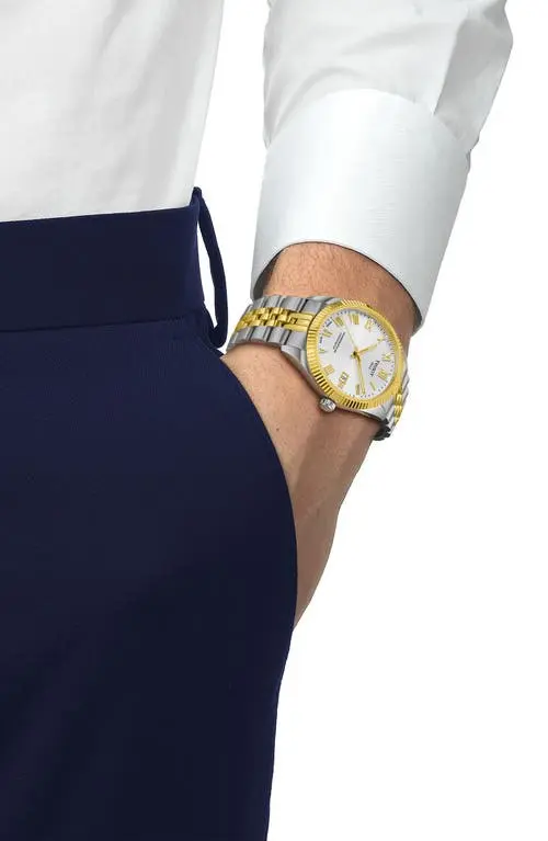 TISSOT Ballade Powermatic 80 Cosc Bracelet Watch - Silver