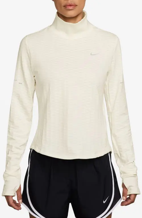 Nike Therma-fit Swift Mock Neck Running Top - 133 Sail/refsil