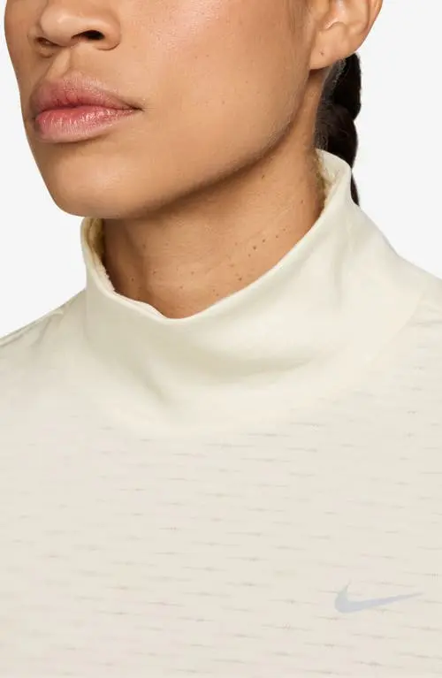 Nike Therma-fit Swift Mock Neck Running Top - 133 Sail/refsil