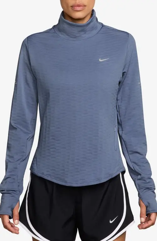 Nike Therma-fit Swift Mock Neck Running Top - 499 Wrldin/refsil