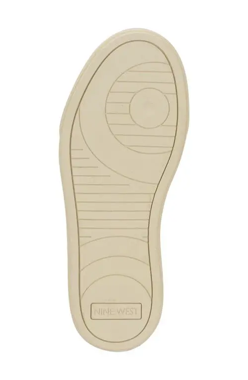 Nine West Linehan Faux Shearling Sneakers - Ivory