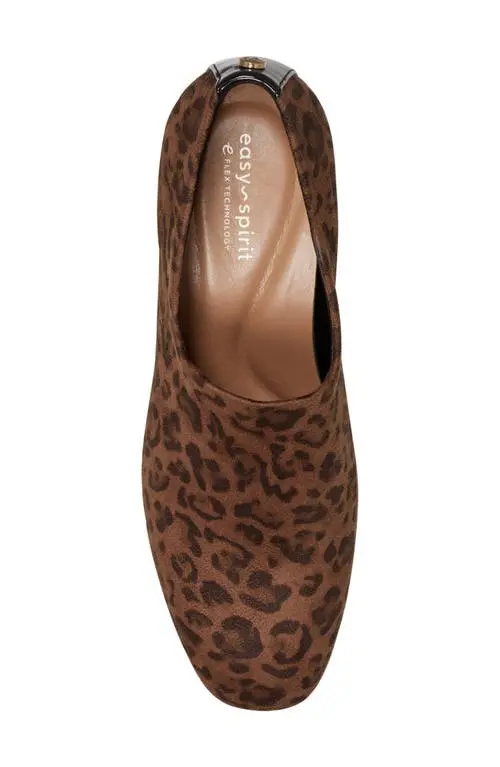 Easy Spirit Denisa Block Heel Pumps - Medium Brown