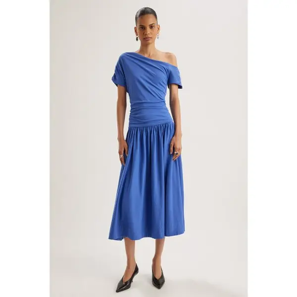 Merlette Lilou Tea Length Dress - Azure