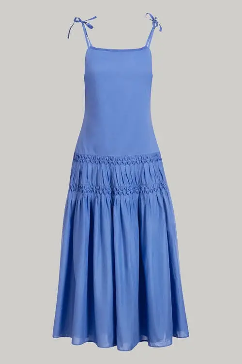 Merlette Layal Midi Dress - Azure