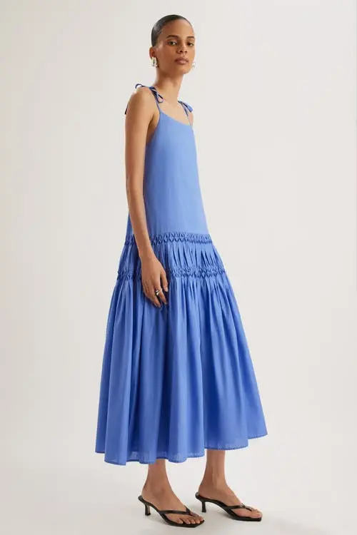 Merlette Layal Midi Dress - Azure