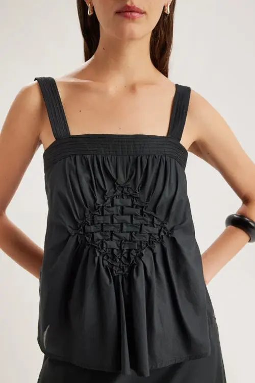 Merlette Romy Relaxed Top - Black