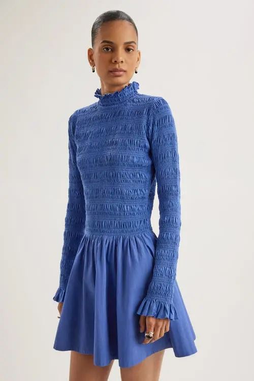 Merlette Reine Mini Dress - Azure