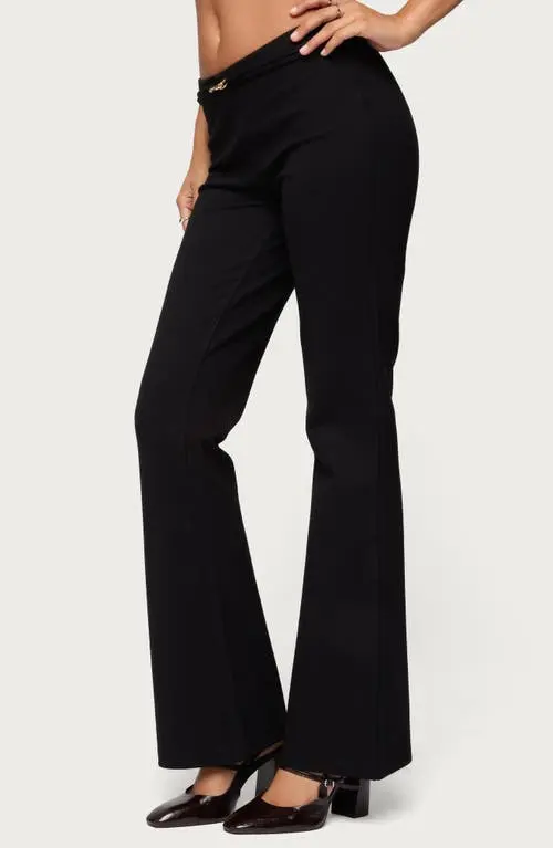 EDIKTED Belted Flare Leg Trousers