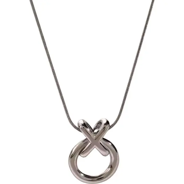 MACRAE & CO. Love & Hugs Pendant Necklace - Silver