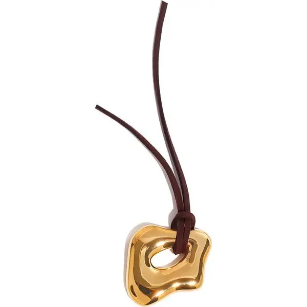 MACRAE & CO. Polished Metallic Pendant Necklace - Gold