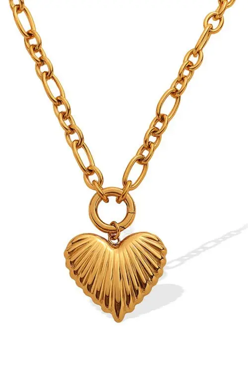 MACRAE & CO. Lorraine Heart Pendant Necklace - Gold