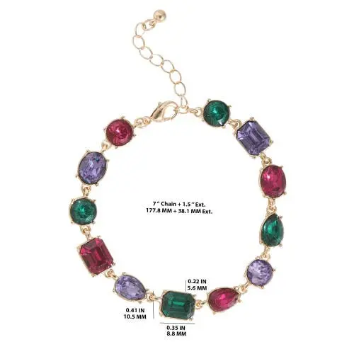 Bcbgmaxazria Multi-stone Gem Bracelet